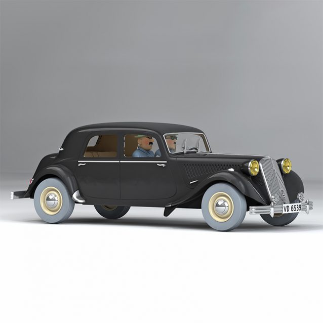 The Black Citroën 15 CV Car Model - The Tintin Shop UK
