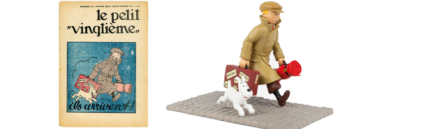 Tintin & Snowy Homecoming Model - The Tintin Shop UK