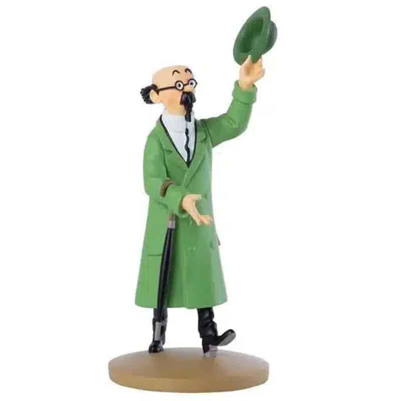 Polyresin Figure of Calculus with Hat and Umbrella - The Tintin Shop UK